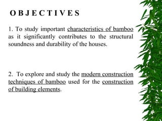 Use of Bamboo in Sustainable Building | PPT