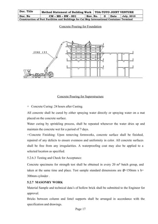 Building work method statement cm - ms- bw - 001 | DOC