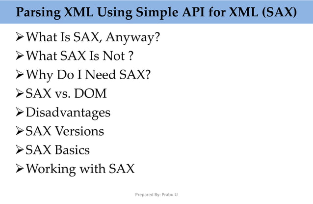 Building XML Based Applications | PPT