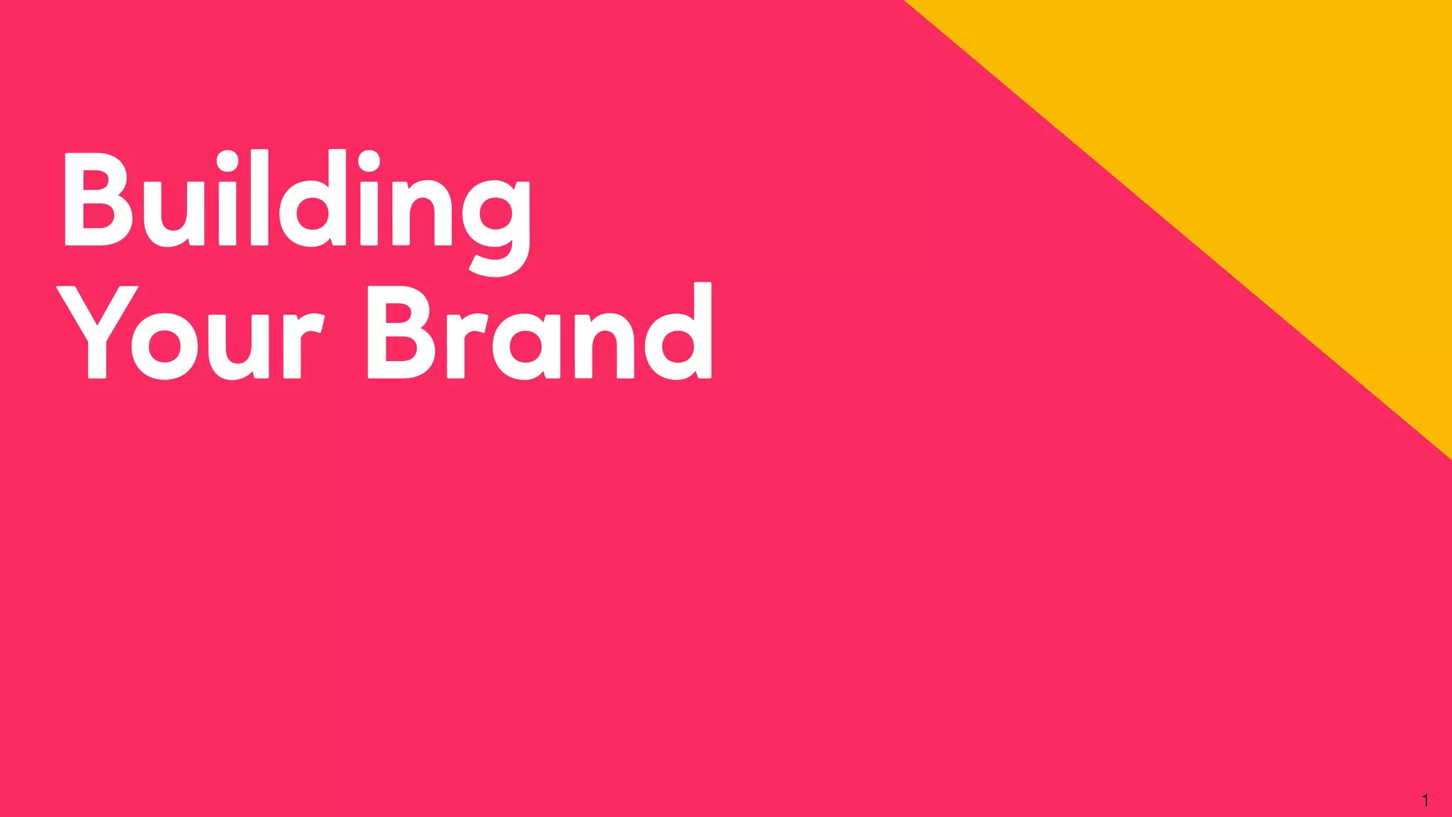 Building Your Brand | PDF