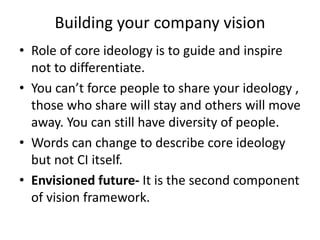 Building your company vision | PPTX