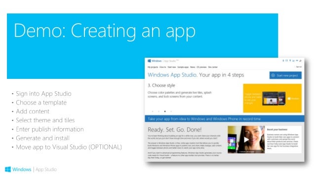 Build Your First Mobile App in 1 hour with Windows App Studio