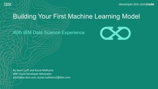 Creating a Machine Learning Model on the Cloud | PPTX