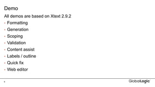 Building Your Own DSL with Xtext | PPTX | Programming Languages | Computing