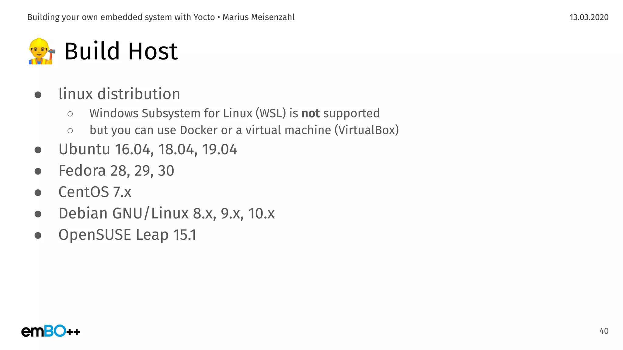 Building Your Own Embedded System With Yocto Ppt 