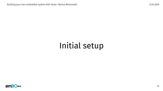 Building your own embedded system with Yocto | PPT
