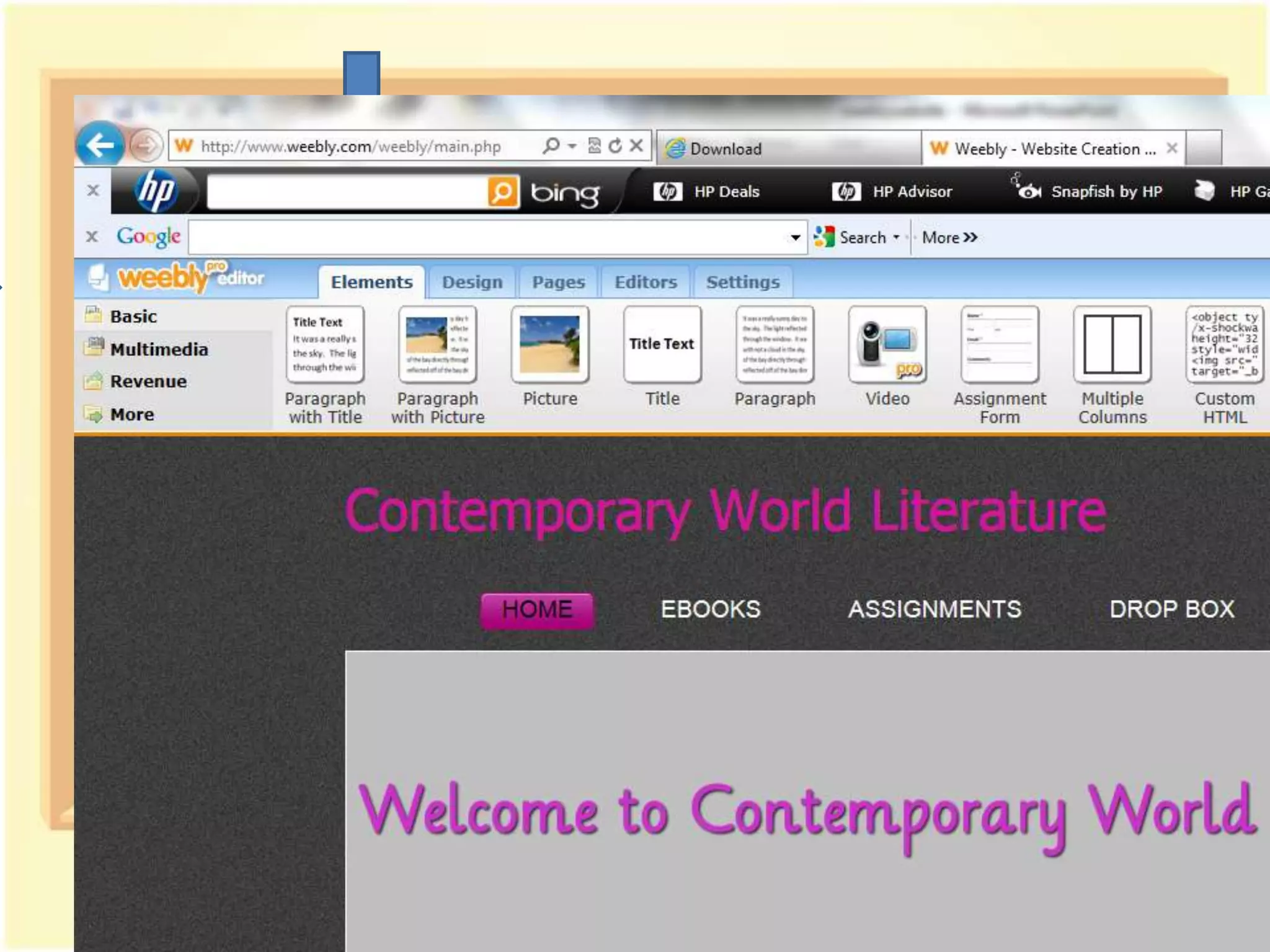 Weebly Education Website Building | PPTX