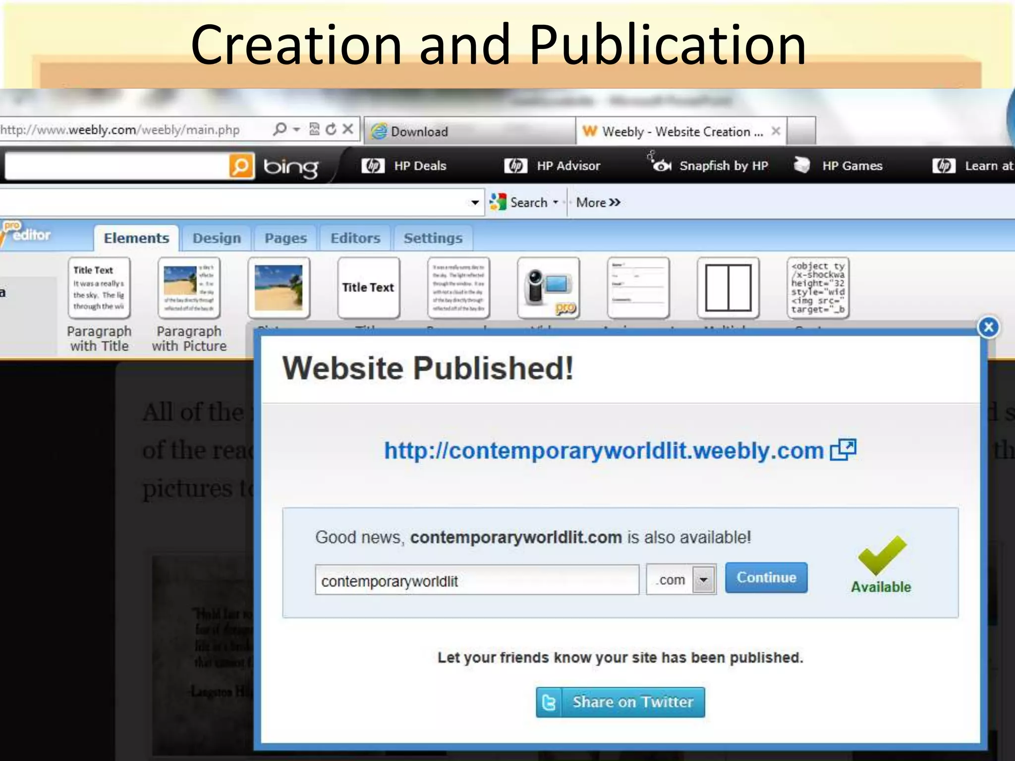 Weebly Education Website Building | PPTX