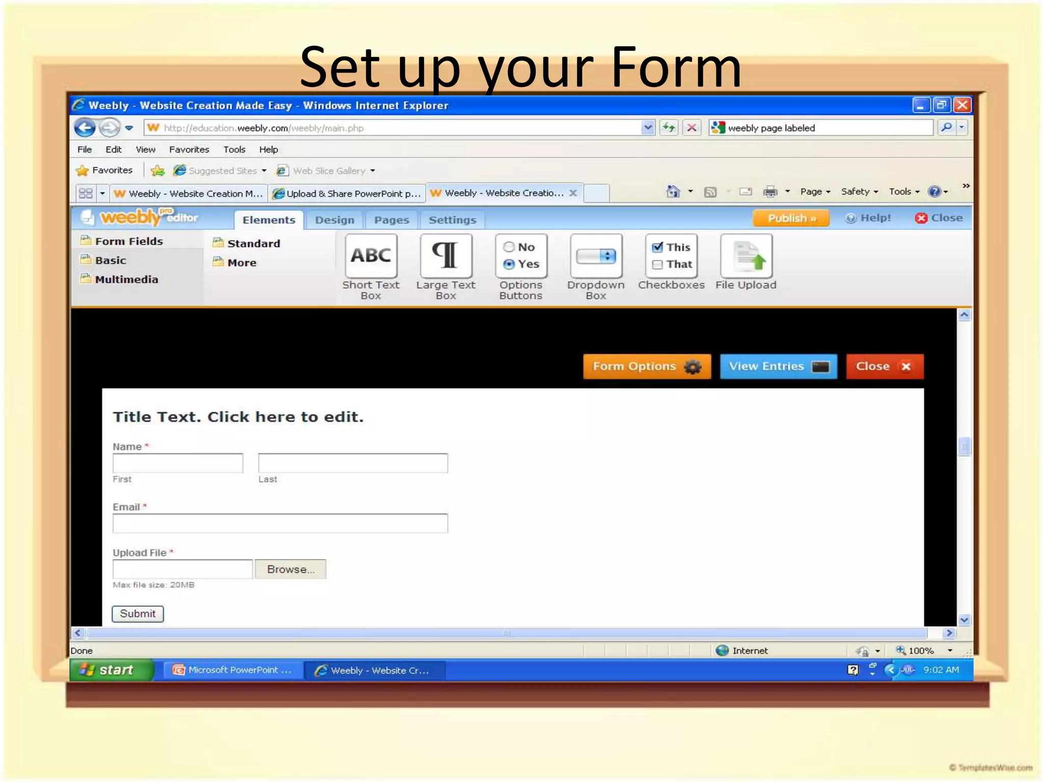 Weebly Education Website Building | PPTX