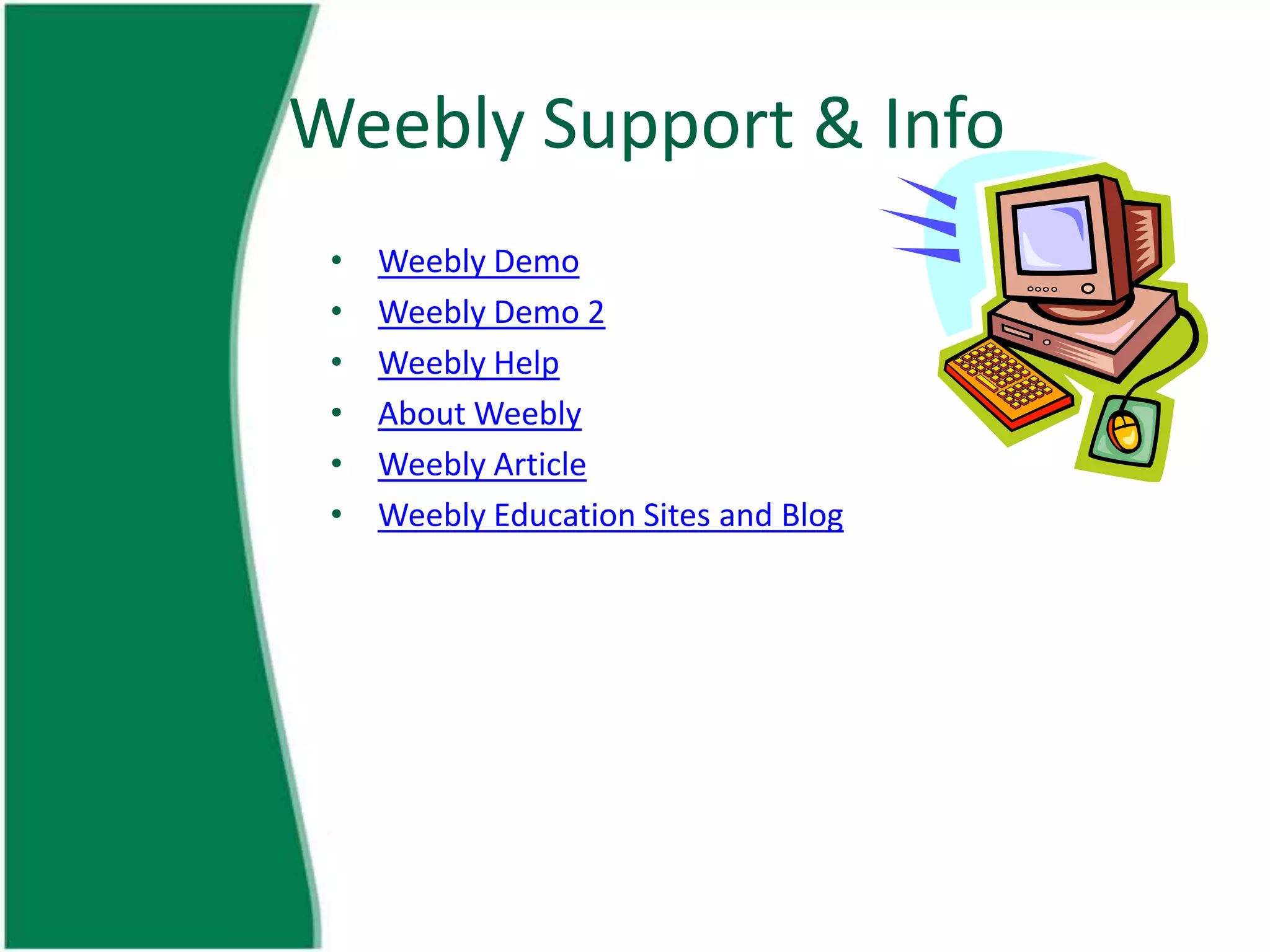 Weebly Education Website Building | PPTX
