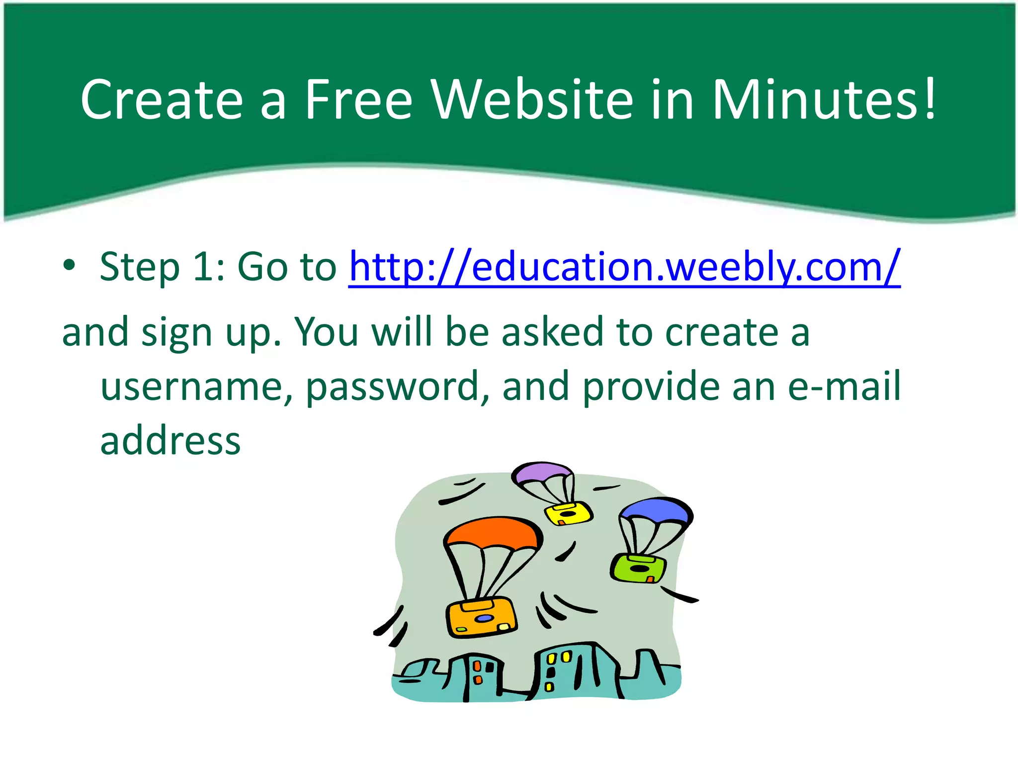 Weebly Education Website Building | PPTX