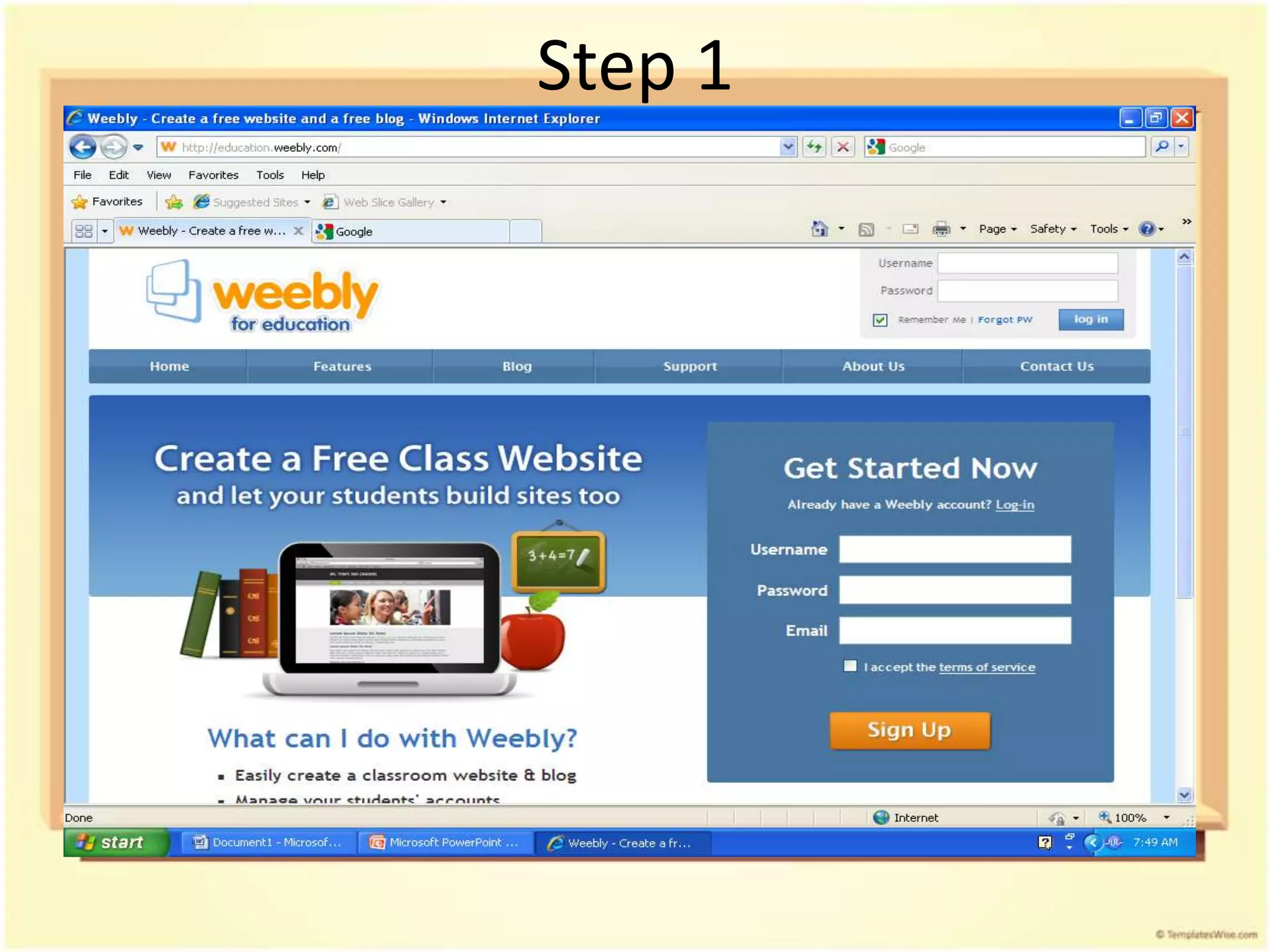 Weebly Education Website Building | PPTX