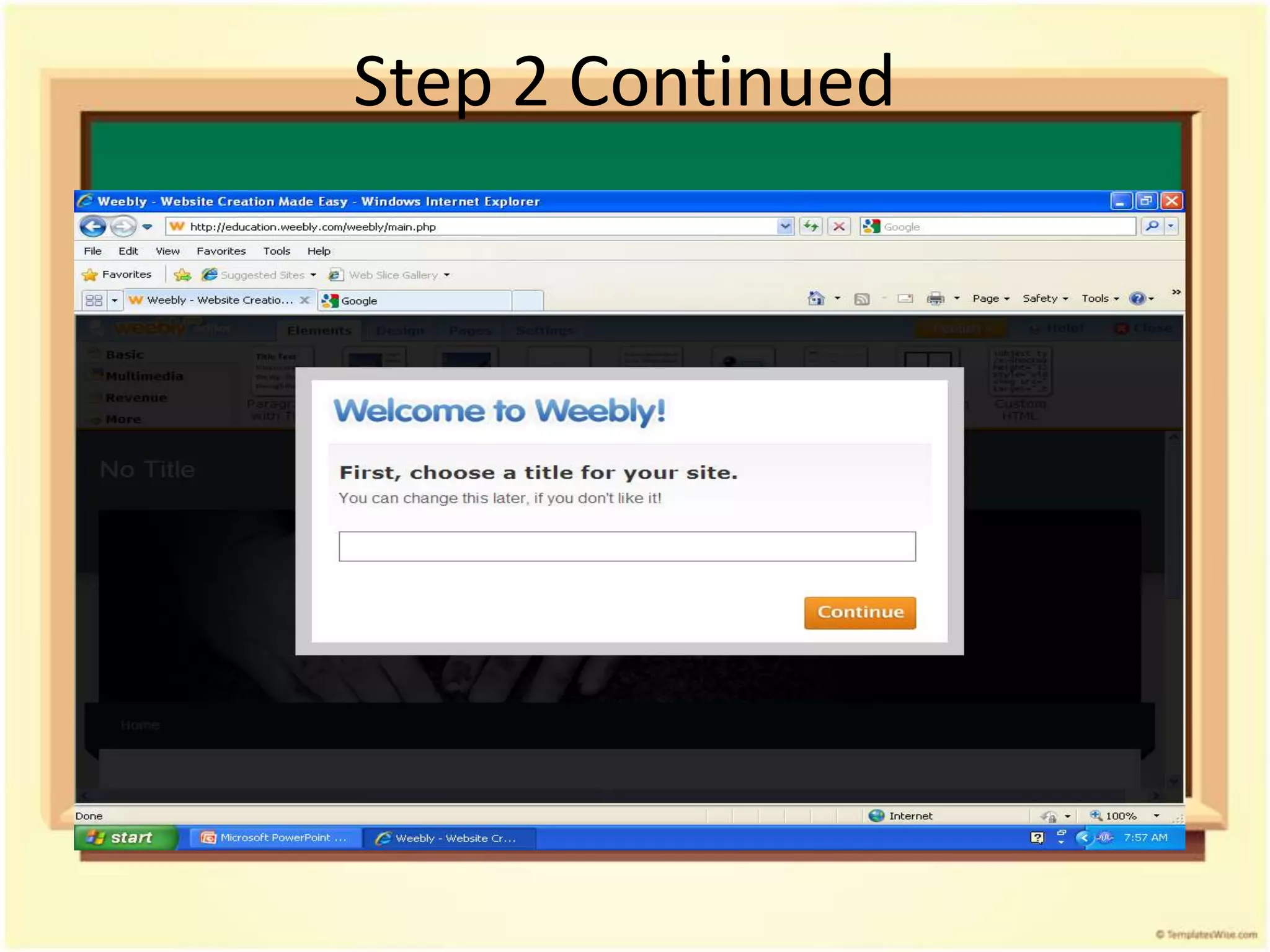 Weebly Education Website Building | PPTX