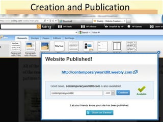 Weebly Education Website Building | PPTX