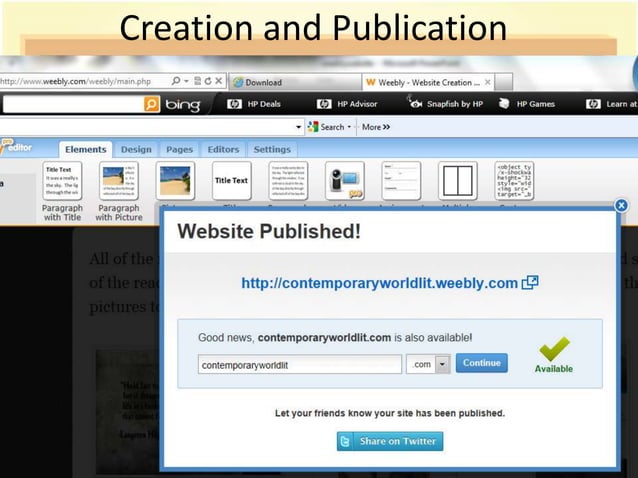Weebly Education Website Building | PPTX