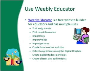 Weebly Education Website Building | PPTX