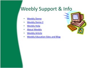 Weebly Education Website Building | PPTX