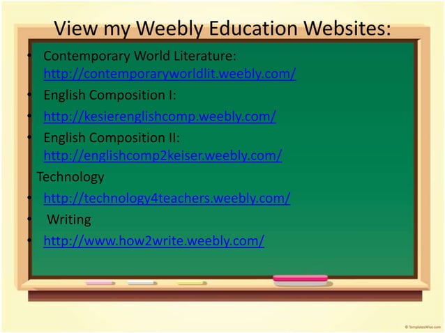 Weebly Education Website Building | PPTX