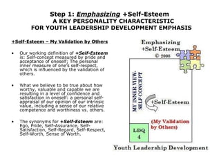 Building your own_youth_leadership_values_training_program | PPT