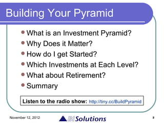 Building Your Investment Pyramid | PPT
