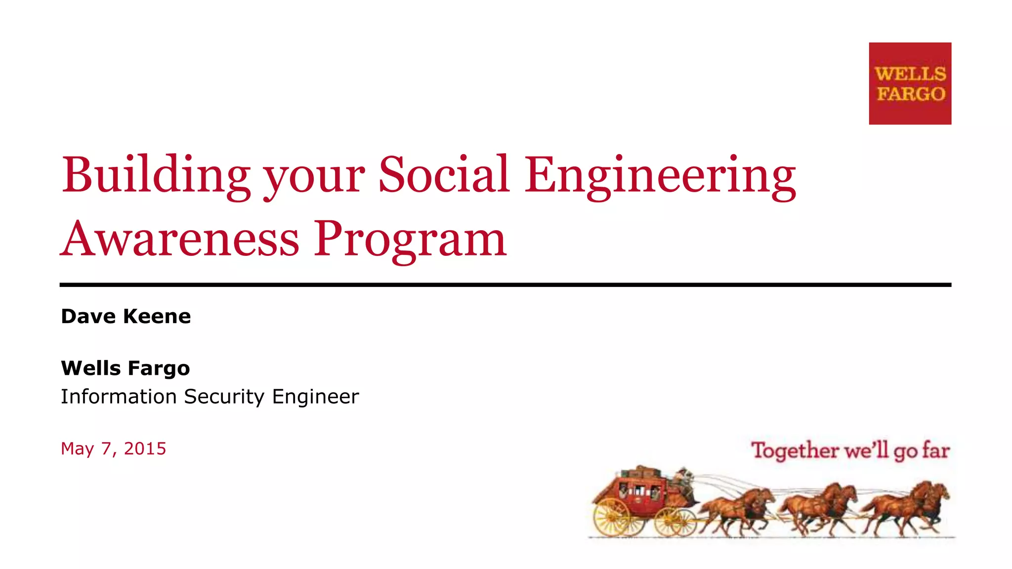 Building your social engineering awareness program | PPTX