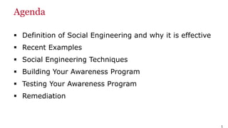 Building your social engineering awareness program | PPTX