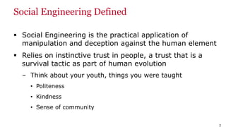 Building your social engineering awareness program | PPTX