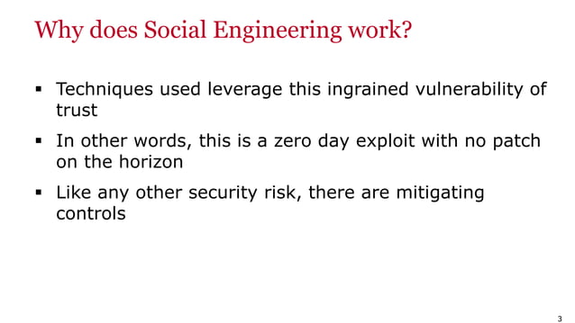 Building your social engineering awareness program | PPTX