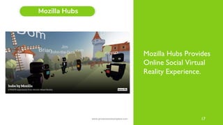 Building your virtual chat room (Mozilla hubs and spoke) | PPT