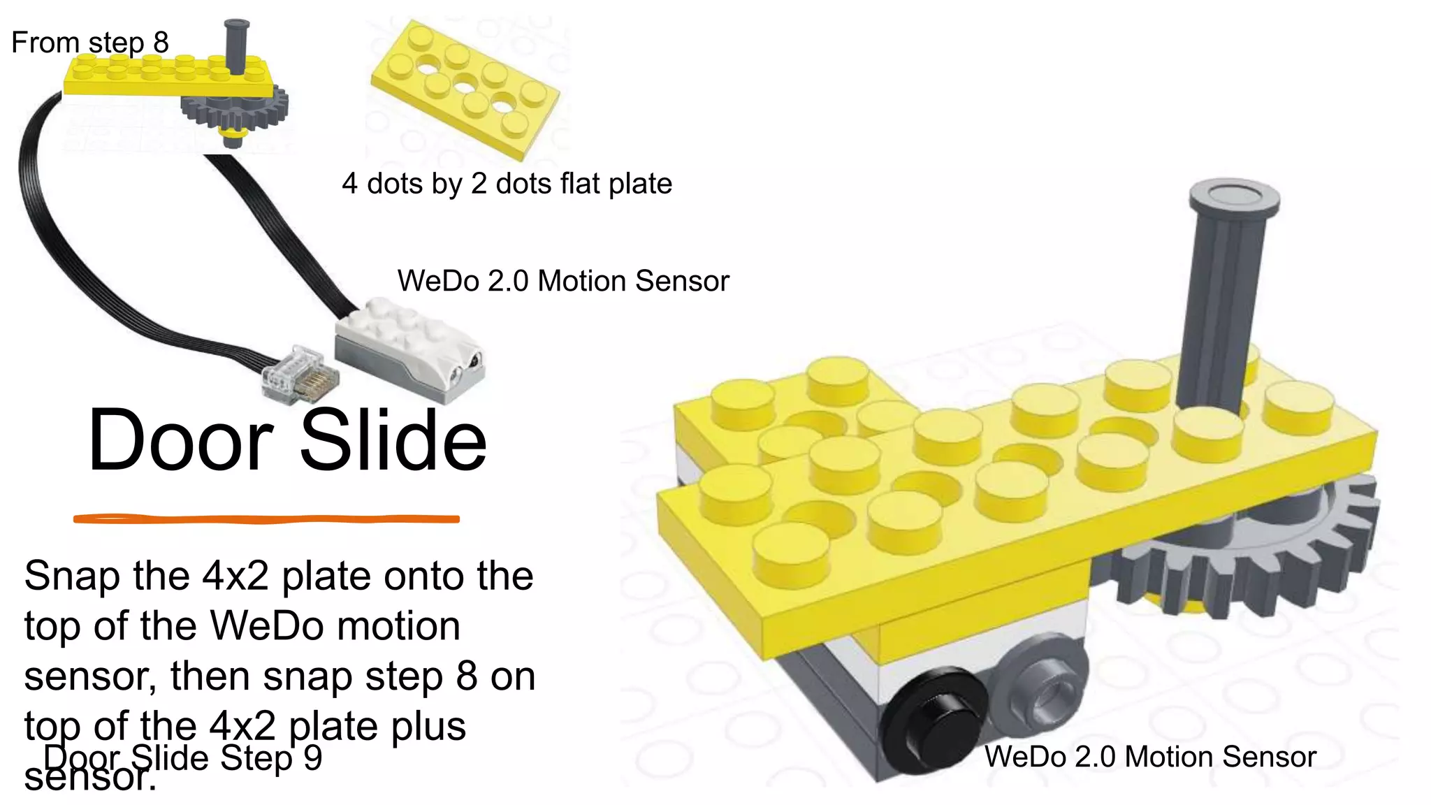 Build instructions automatic door using WeDo 2.0 | PPTX