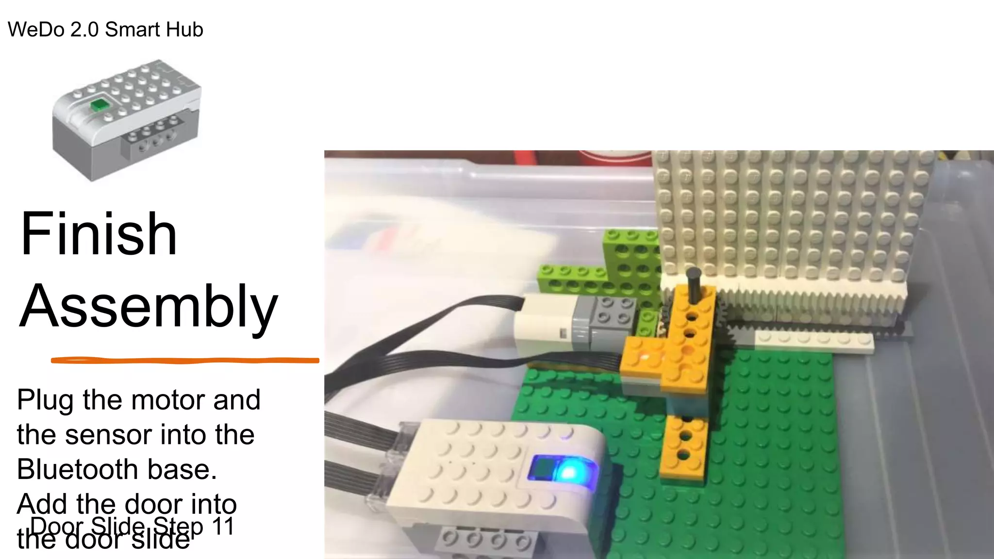 Build instructions automatic door using WeDo 2.0 | PPTX