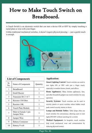 Build & Learn Electronics Circuit On Breadboard | PPTX