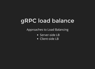 Build microservice with gRPC in golang | PPT