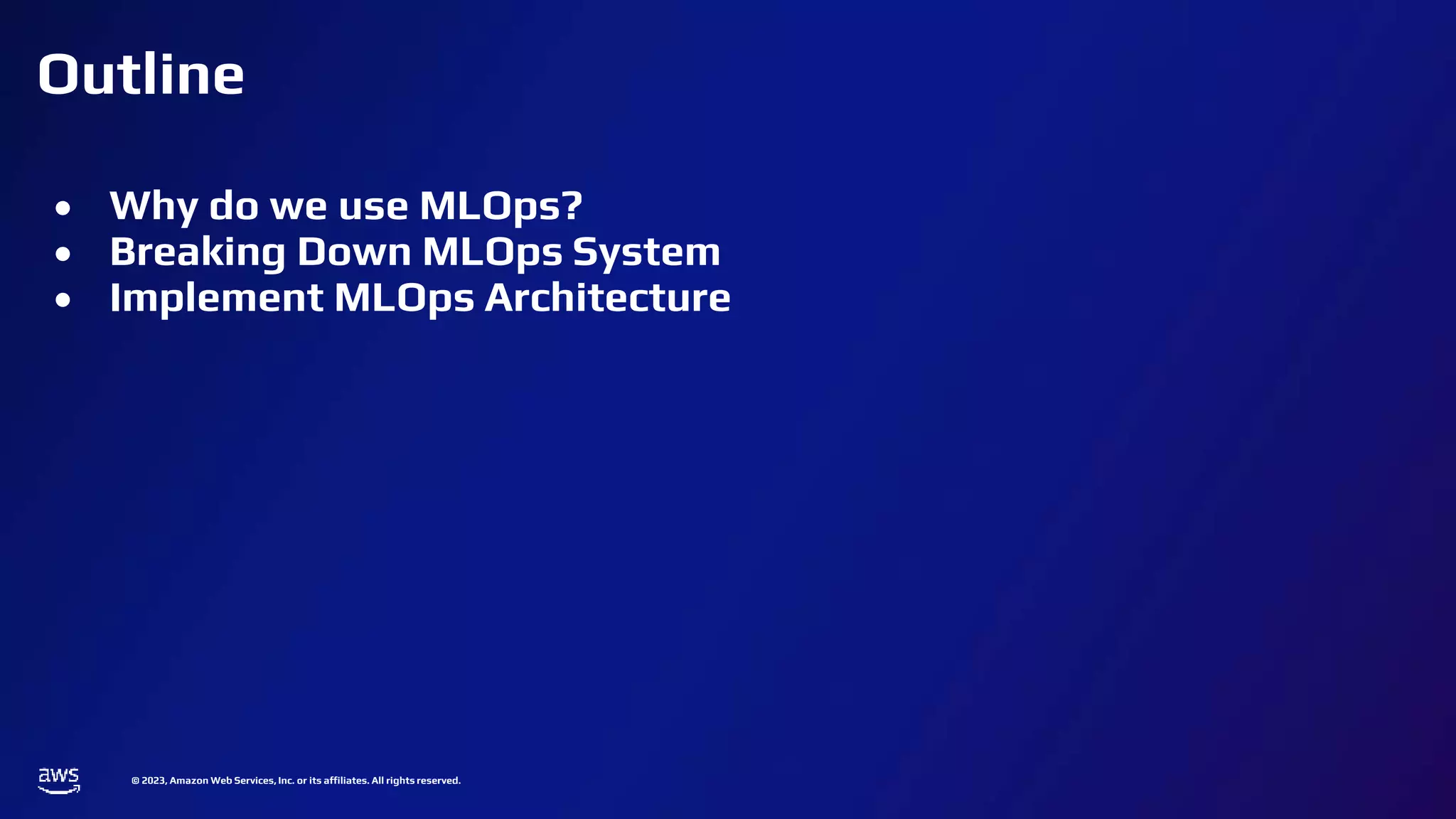 Build MLOps System on AWS | PPT