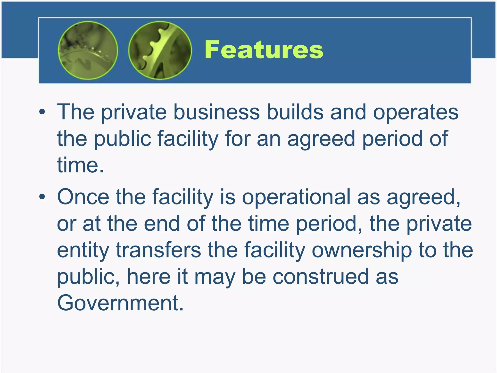 Build, operate & transfer | PPTX