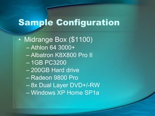 Guide to Building Your Own PC - May 2005 | PPT