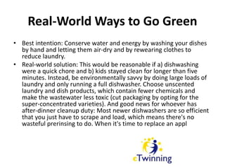 Build positive eco friendly habits for the whole | PPT