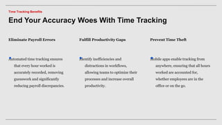 Build Productive Teams With Time Tracking Software | PPT