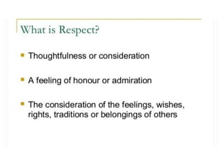 Building Respect | PPT