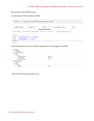 Build REST API's using Swagger and IBM Integration Bus IIB v10 | PDF | Web Development | Internet