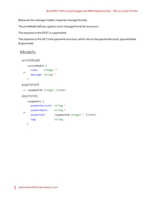 Build REST API's using Swagger and IBM Integration Bus IIB v10 | PDF | Web Development | Internet
