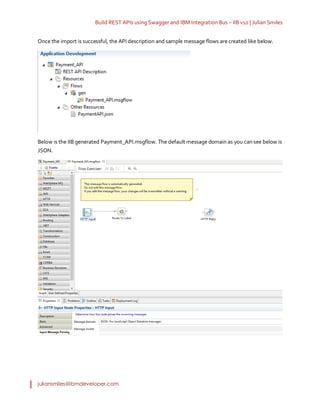 Build REST API's using Swagger and IBM Integration Bus IIB v10 | PDF | Web Development | Internet