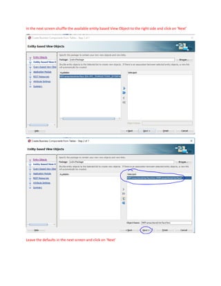 Build Restful Service using ADFBC | PDF