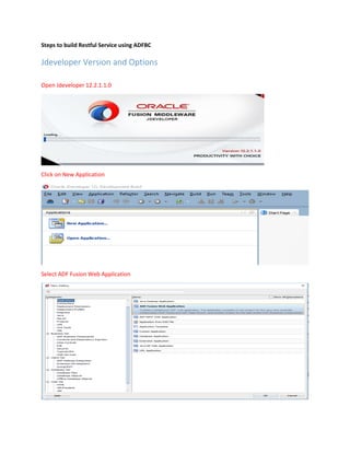 Build Restful Service using ADFBC | PDF