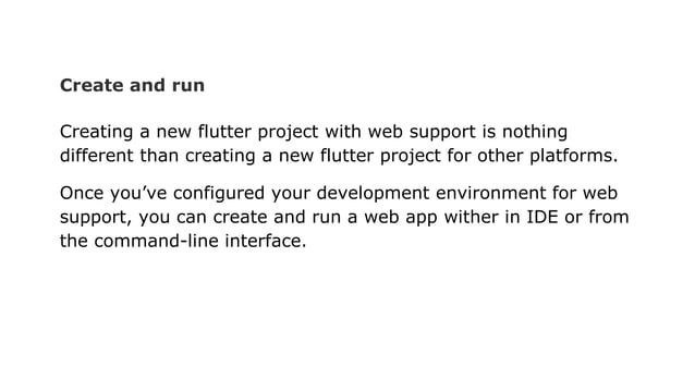 Build Run First Web Application Using Flutter For Web Ppt