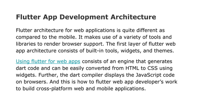Build Run First Web Application Using Flutter For Web Pptx Internet Computing