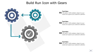 Build Run Icon With Gears Management Methodology Framework Technology ...