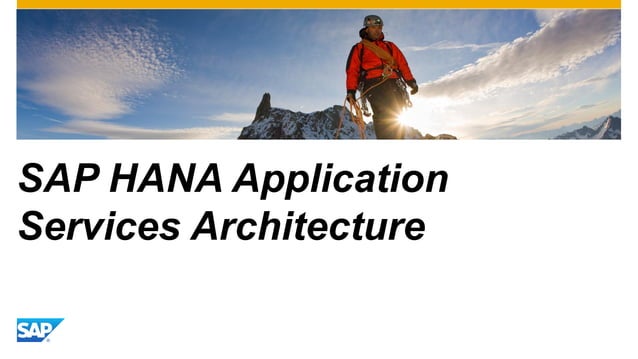 SUSE Technical Webinar: Build HANA Apps in the Framework of the SAP and ...
