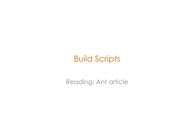 Build Scripts | PPT