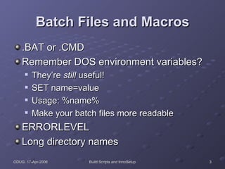 Build Scripts And Inno Setup | PPT